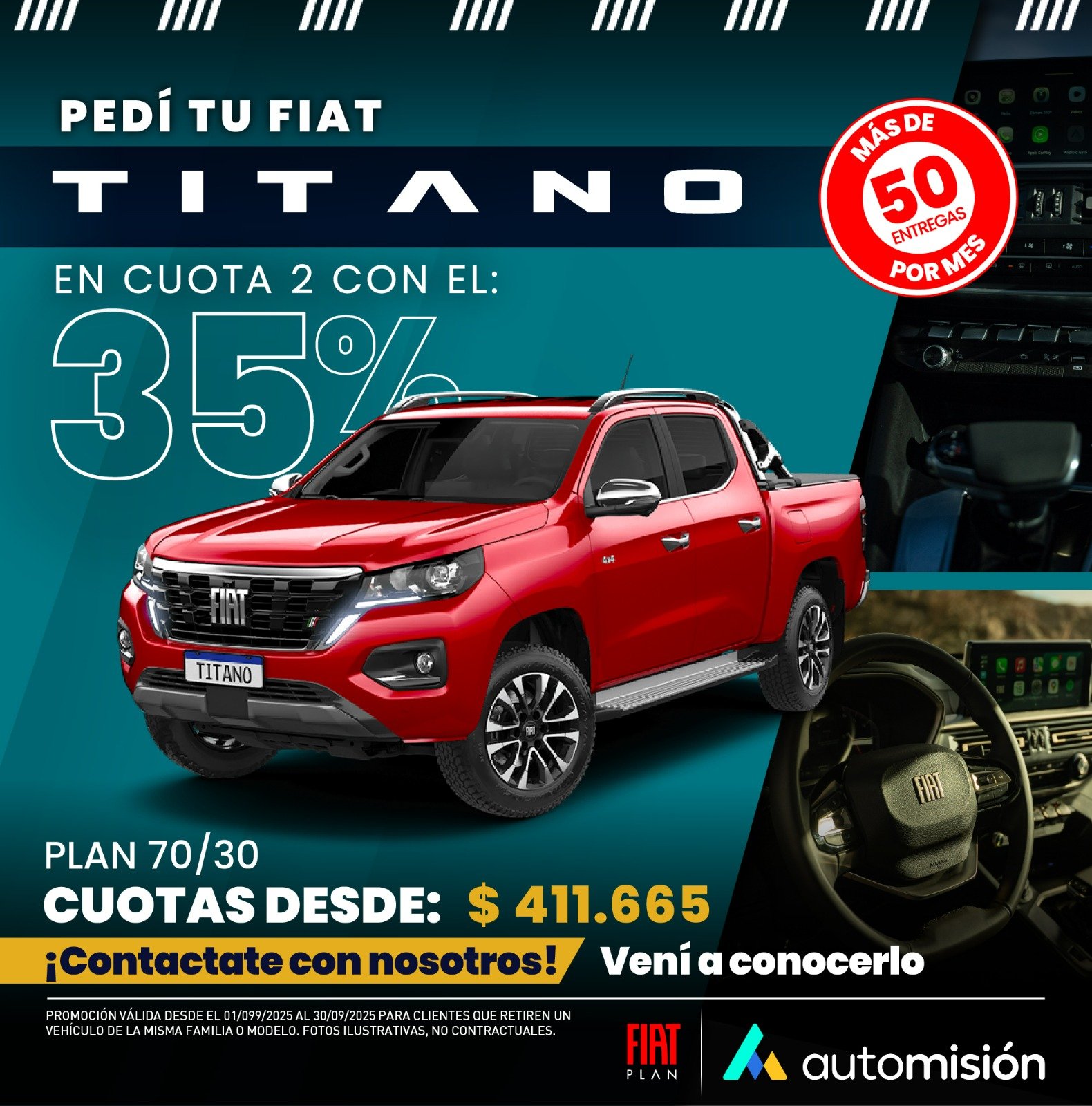 Solo en Automisión: estrená tu Fiat desde la cuota 2 con la integración ...