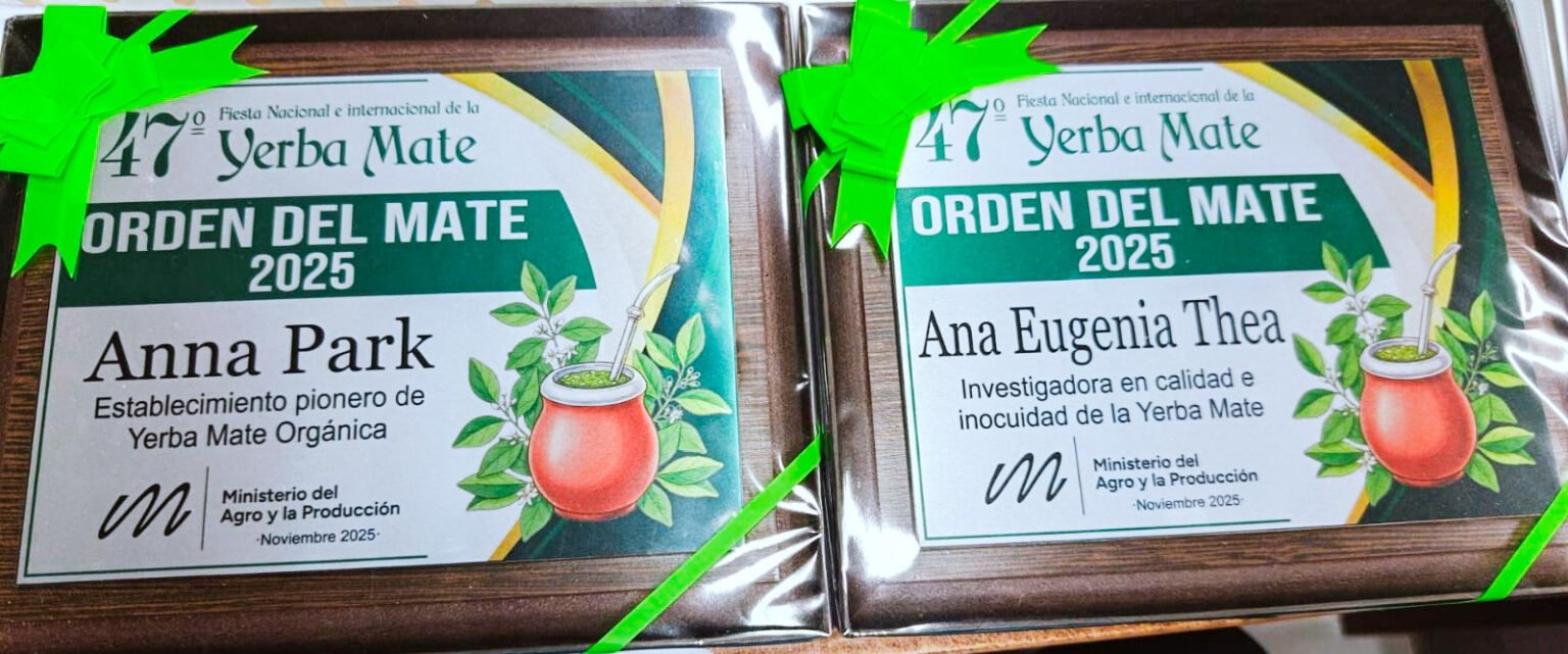 Entregaron la Orden del Mate a Anna Park y a la investigadora Ana Thea